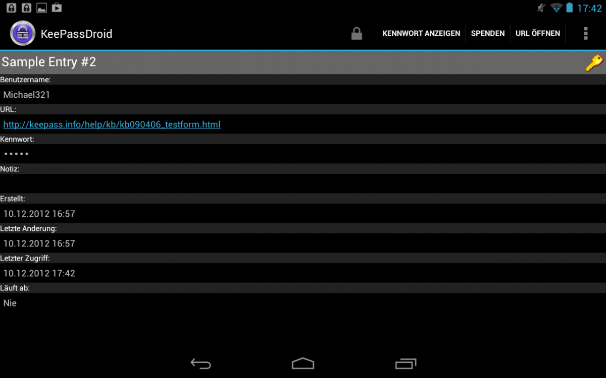 KeePass, KeePassDroid und Dropbox Passwörter sicher im Netz